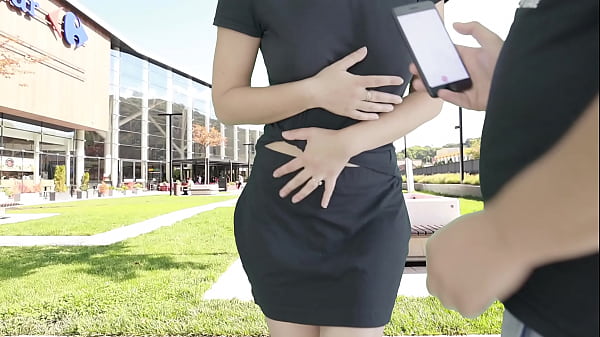 Cumming Hard In Public On The Mall Terrace With Lush Remote Controlled